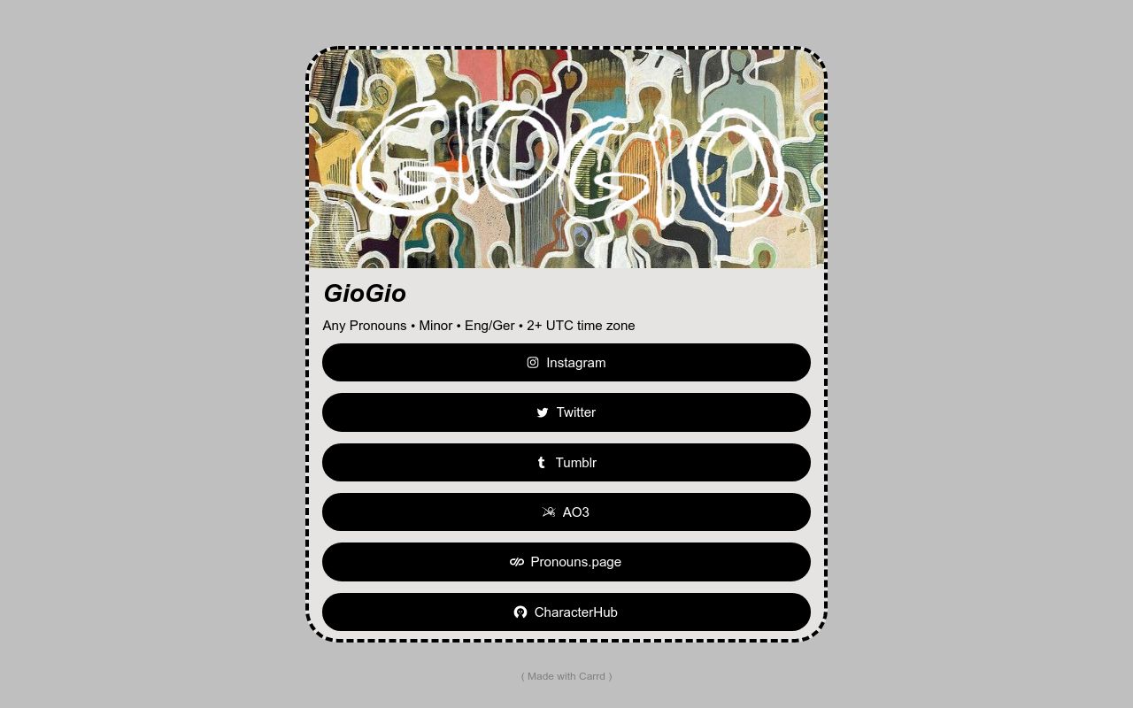 GioGio's carrd